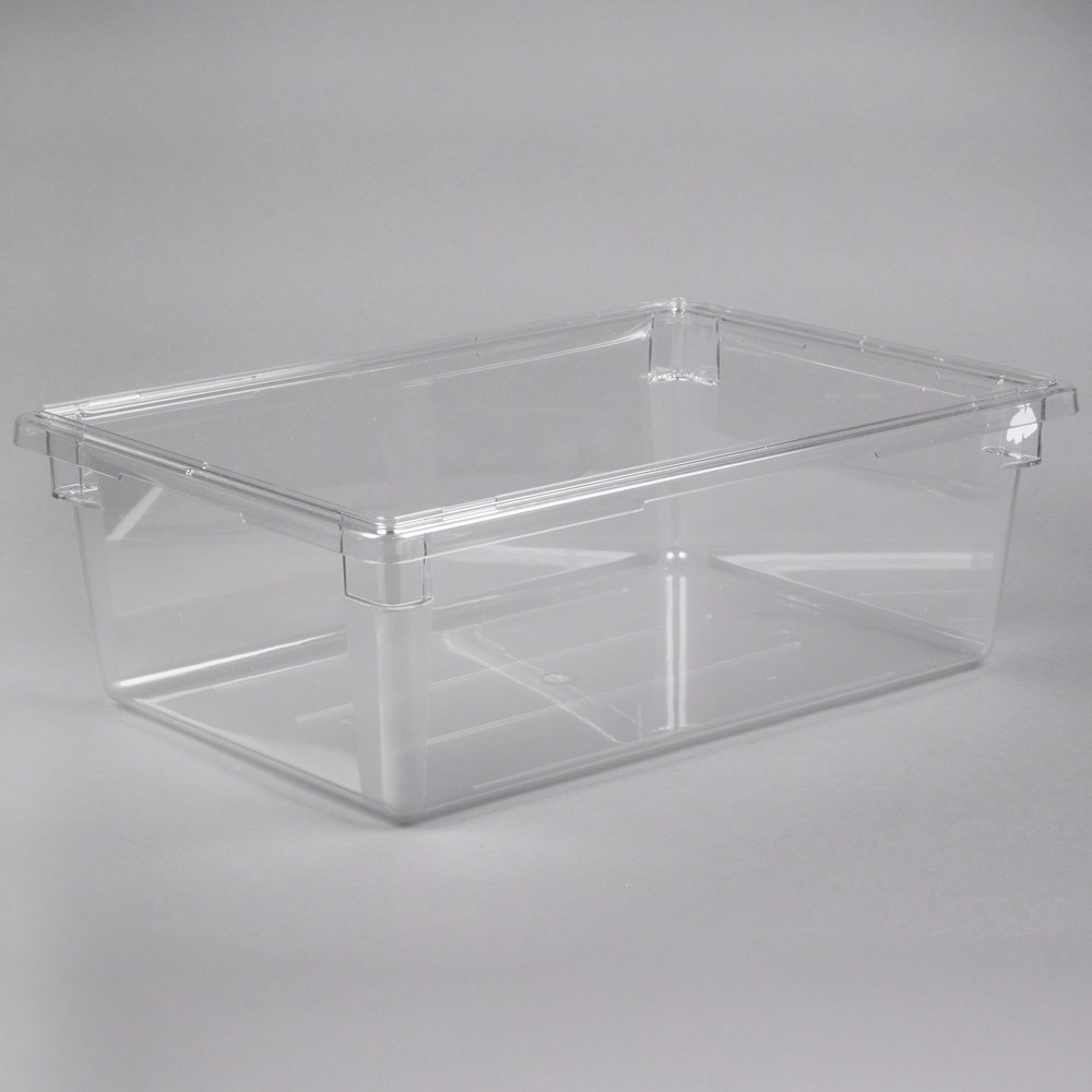 CAMBRO Camwear 18" x 26" x 9" Clear Polycarbonate Food Storage Box ...